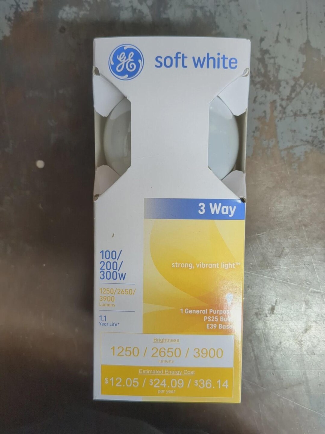 GE Soft White 100/200/300 Watt 3 Way E39 Mogul Base Ps25 Light Bulb ...