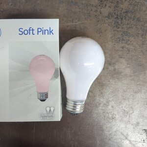 Ge 100 Watt Soft Pink Light Bulb A19 100a/spk 2 Bulbs 97484 - Etsy