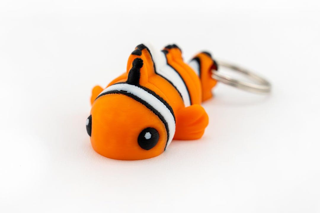 3D Printed Clown Fish Keychain – Animal Lover Gift - Etsy Canada