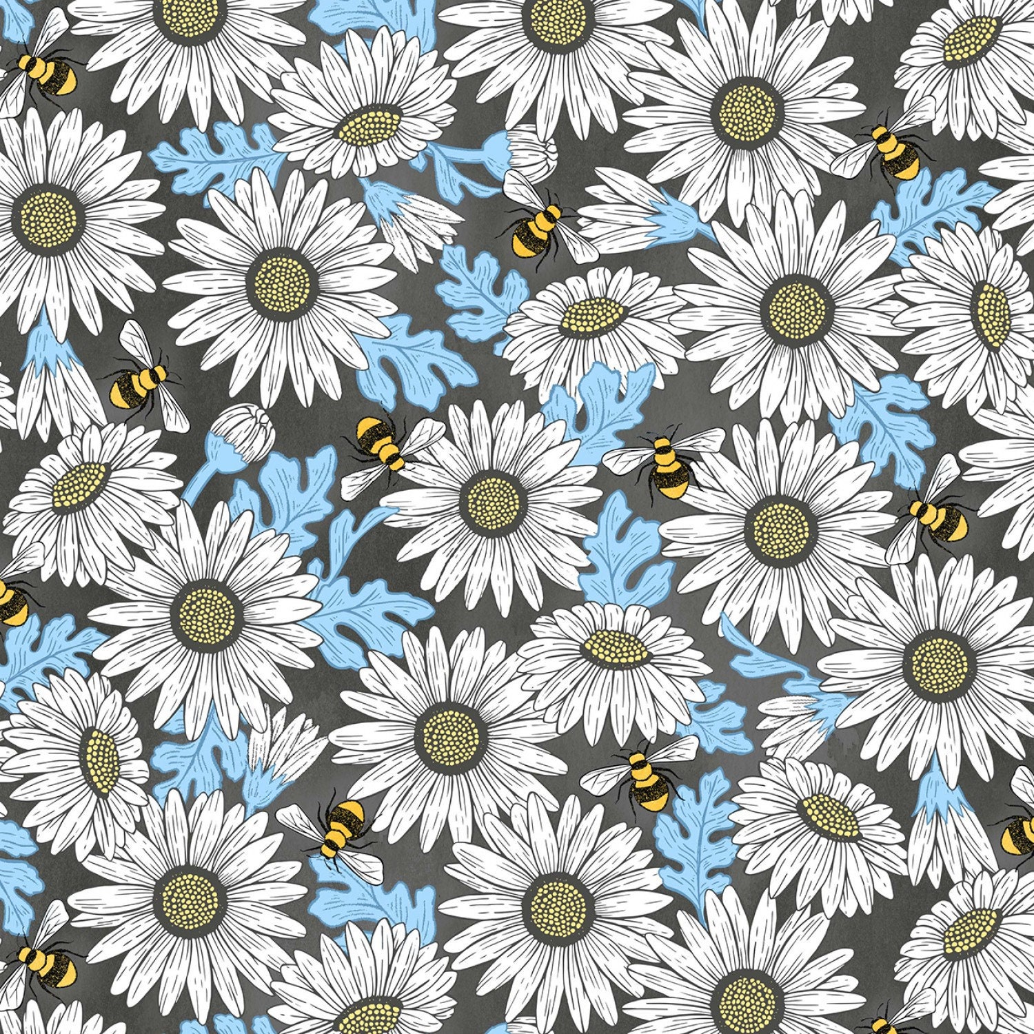 Sale Feed the Bees From Queen Bee for Michael Miller Fabrics Half Yard ...