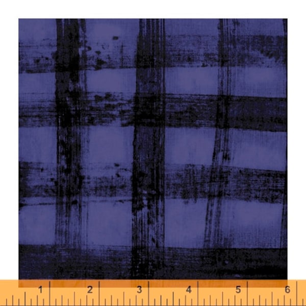 Blue and Purple Plaid Fabric - Etsy