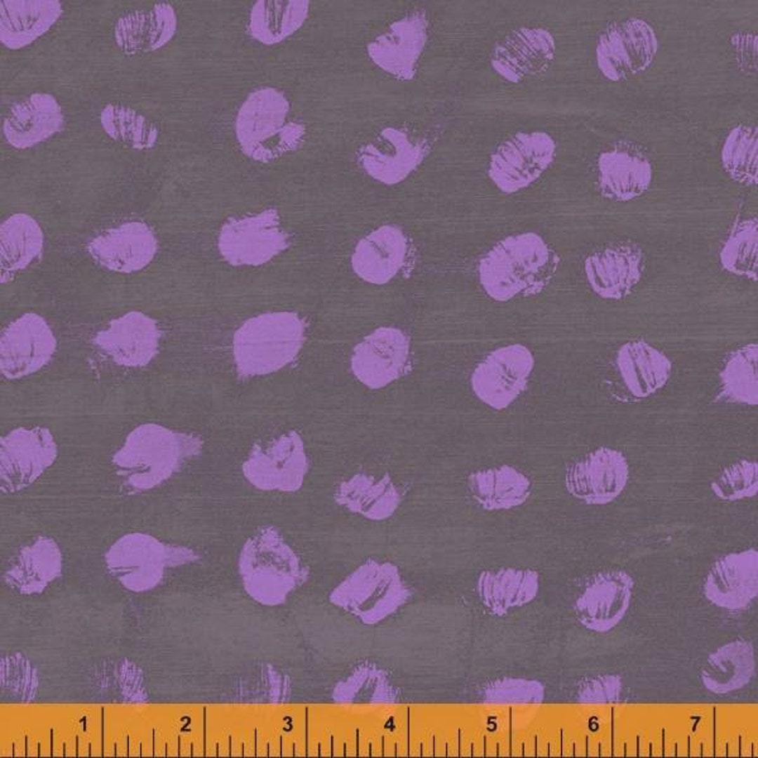 Sale - Fingerpaint From Random Thoughts by Marcia Derse for Windham Fabrics - 1/2 Yard of Dark ...