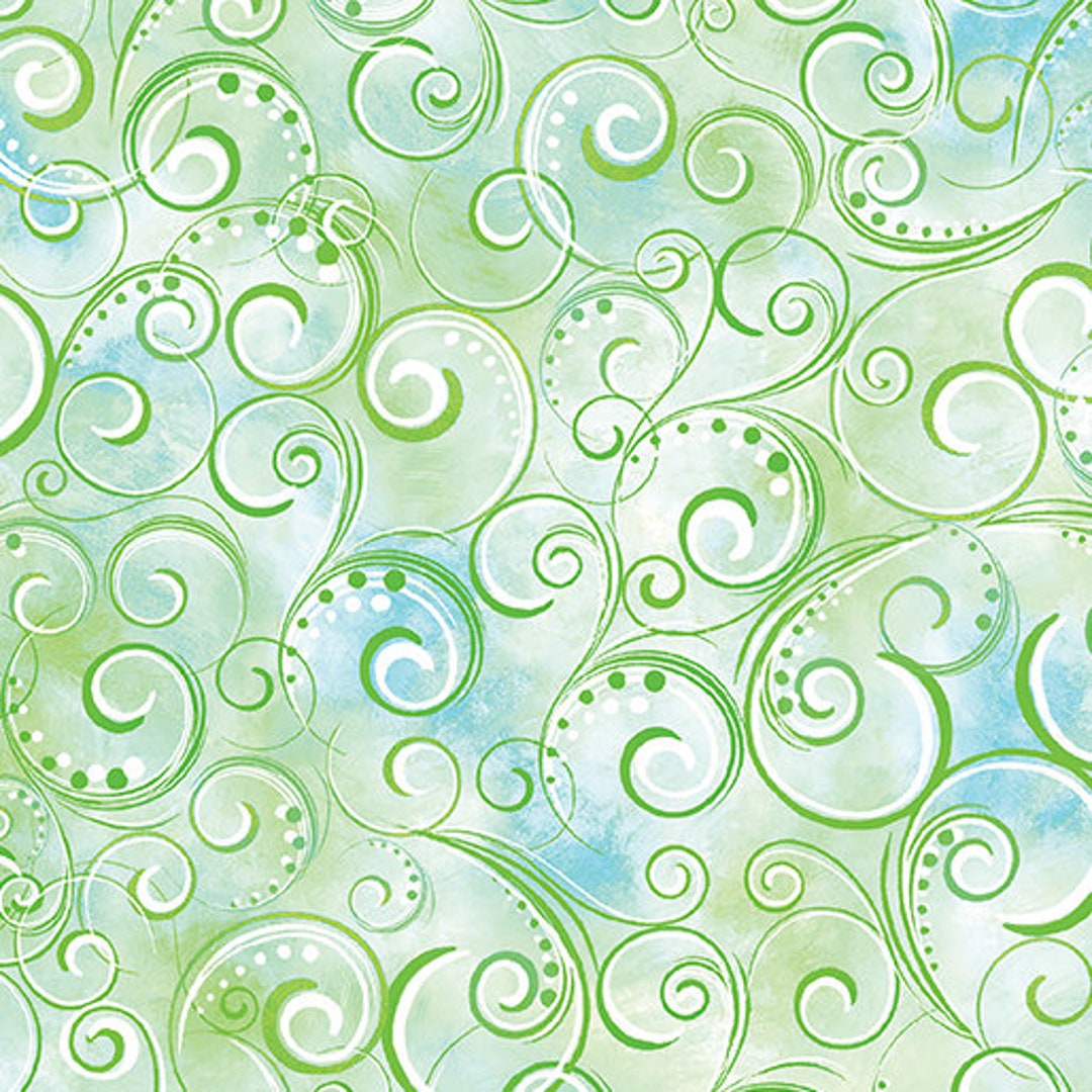 Seafoam Pearl Splendor From Canvas Studios for Benartex - 1/2 Yard ...