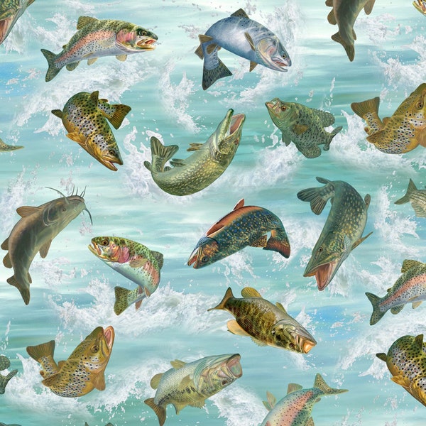 Fish Fabric - Etsy