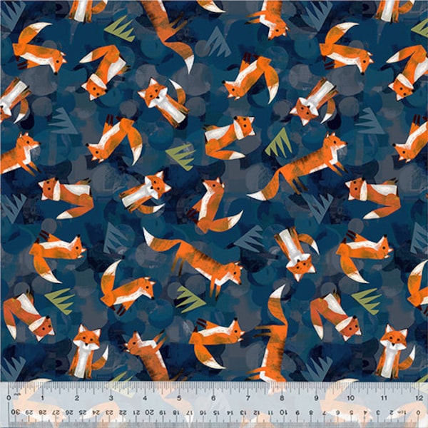 Fox Print Fabric - Etsy