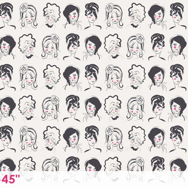 Fabric With Faces - Etsy