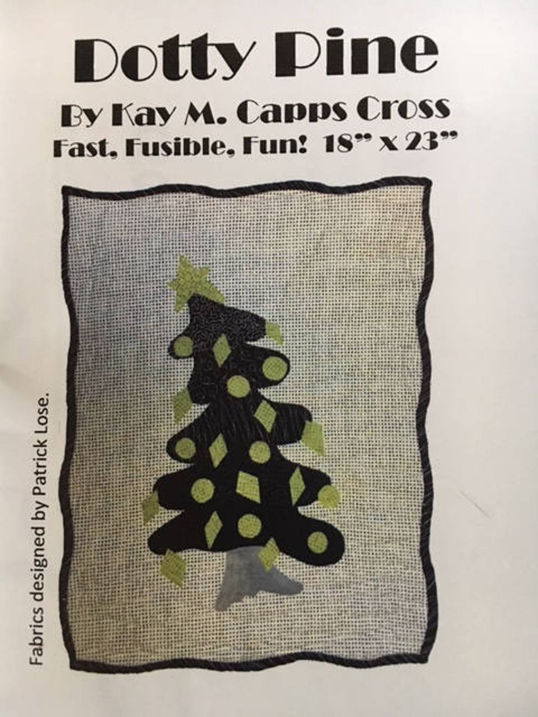 Sale 25% off - Sale - Dotty Pine Quilt Pattern - Kay M. Capps Cross for ...