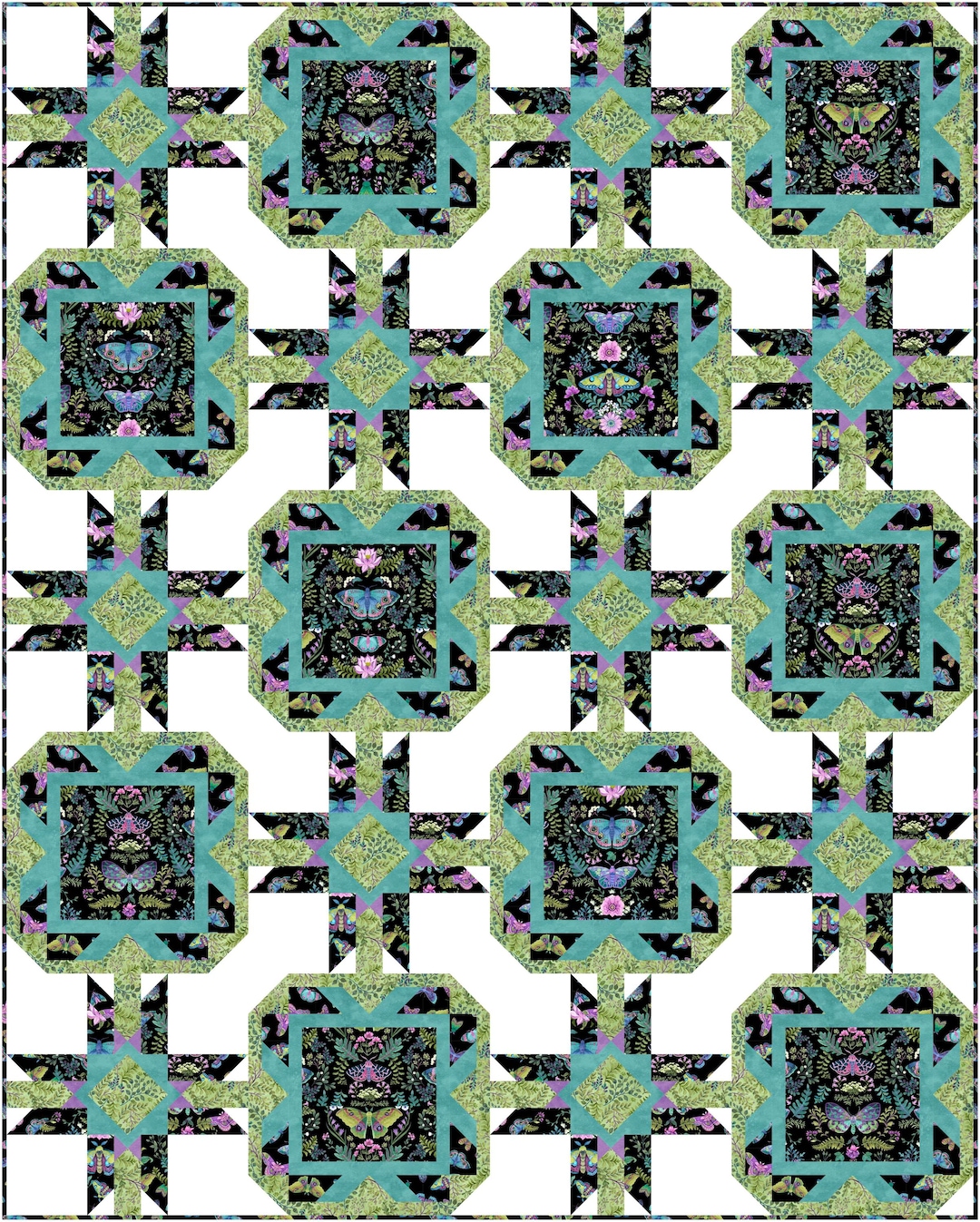 Radiance Quilt Pattern From Tamarinis - 54" X 68" Confident-beginner ...