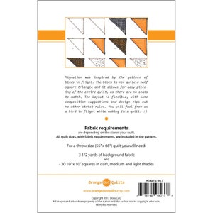 Migration Quilt Pattern by Orange Dot Quilts Instructions for Multiple ...