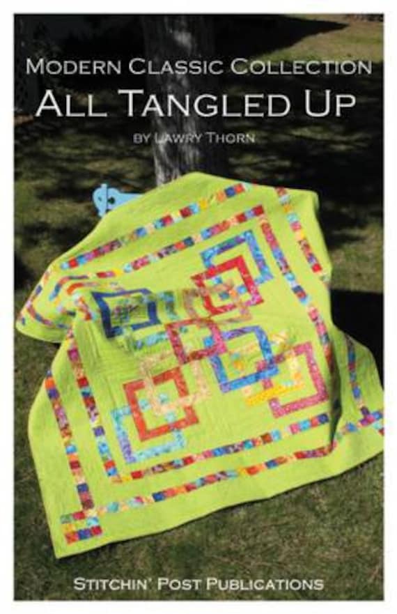 All Tangled up Modern Quilt Pattern 72 Square Modern - Etsy