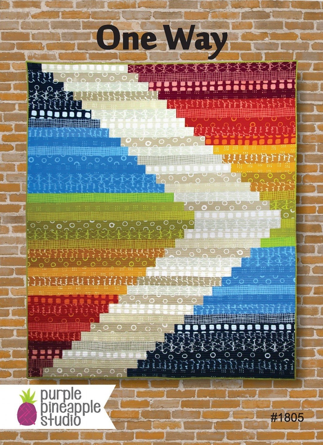 Sale - One Way Pattern by Purple Pineapple Studios - 57" X 68" - Etsy