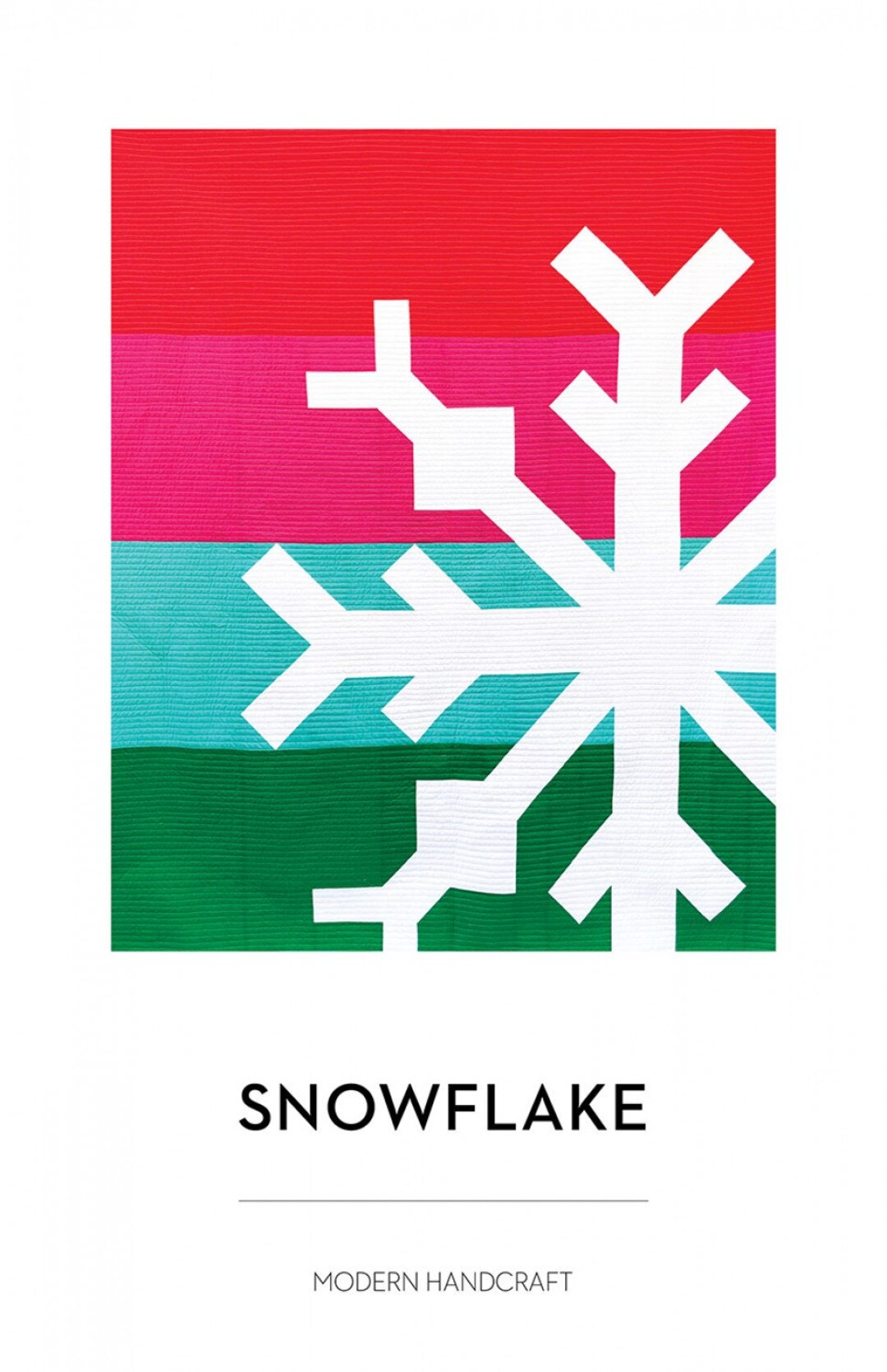 Snowflake by Modern Handcraft - Pattern for 60" X 72" Snowflake Quilt ...