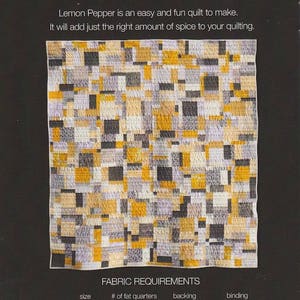 Lemon Pepper Pattern From Madison Cottage Designs - 3 Sizes: Crib 35" X ...