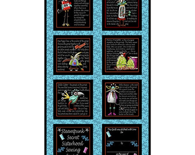 Blocks Panel From Steampunk Stitchery for QT Fabrics - 24" Panel ...