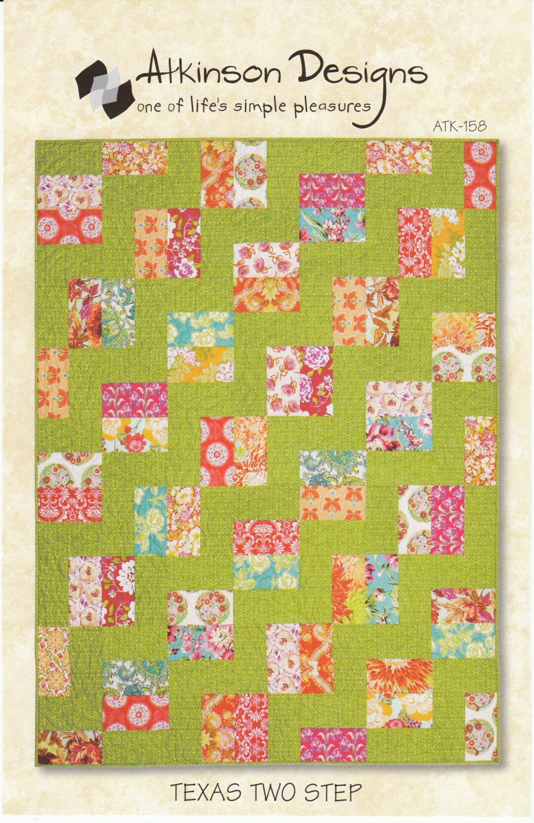 Sale - Texas Two Step Quilt Pattern From Atkinson Designs - Fat Quarter ...