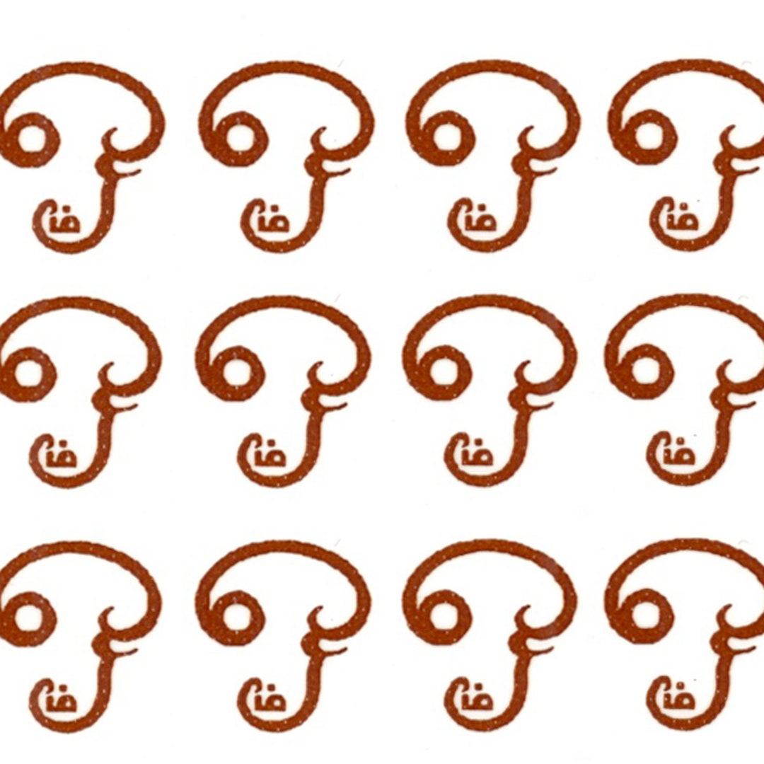 OM - or AUM - Symbol Gold Decals in Tamil Script - for Fused Glass - - Etsy