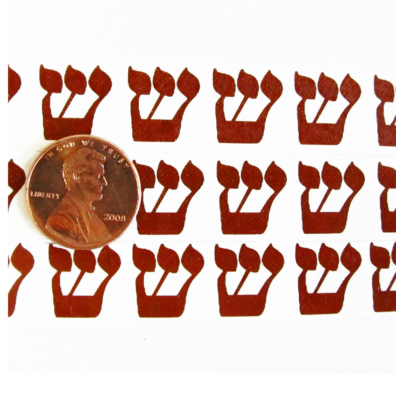 Shin - Judaica Symbols - Gold Decals for Fused Glass - Etsy