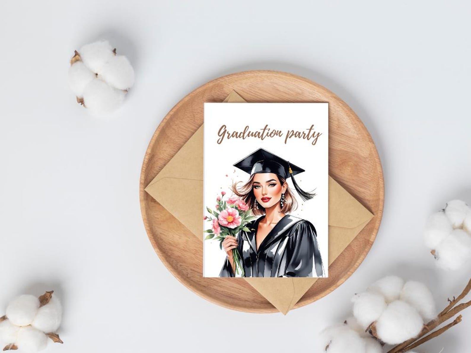 Watercolor Graduation Png and Svg, Graduation Cap, Graduation Clipart ...