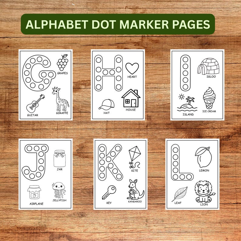 Dot Marker Alphabet Printable Worksheets | ABC Animal Coloring Pages ...