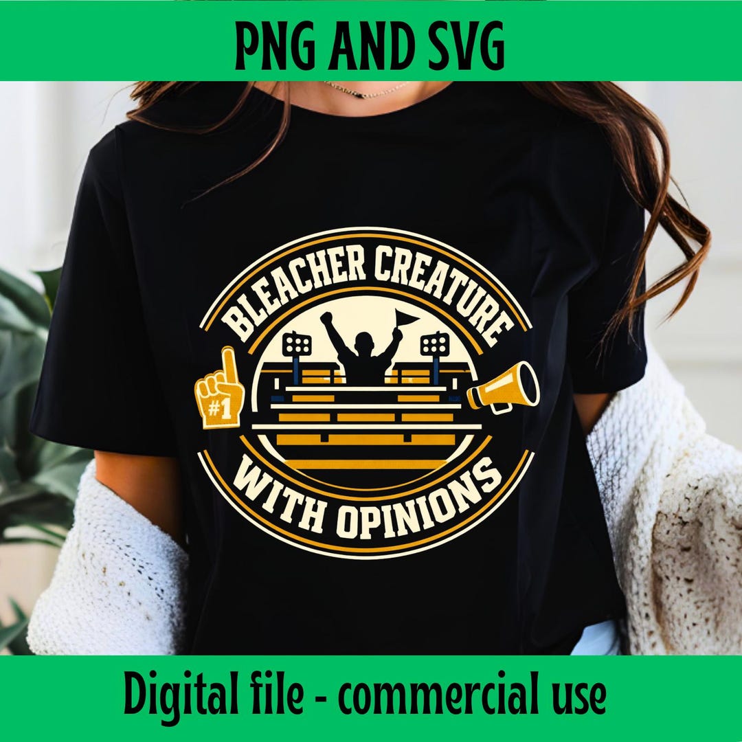 Bleacher Creature PNG and SVG, Digital Art, Fan Opinion Decal, Sports ...