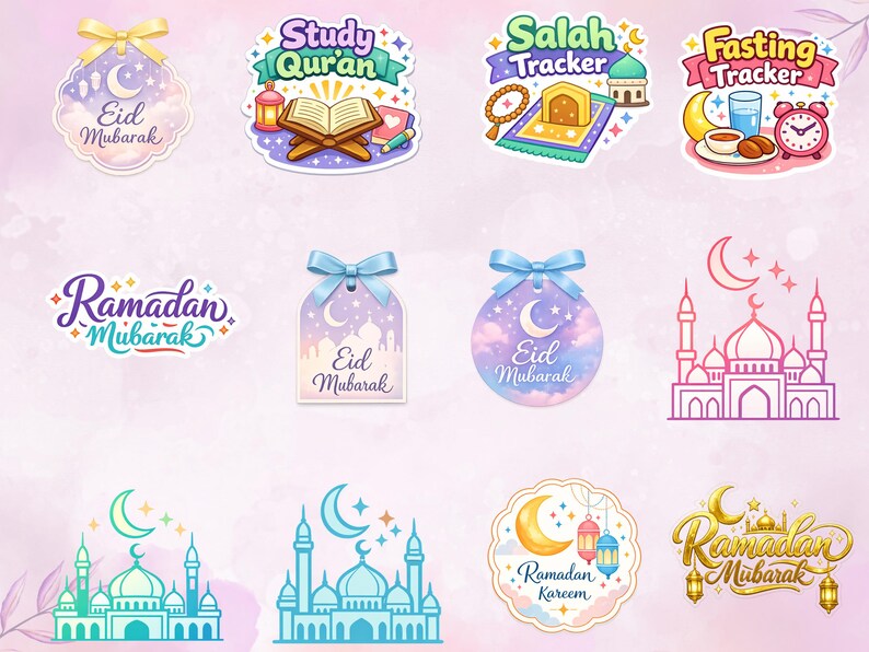50+ Islamic Clipart Bundle PNG, Ramadan Clipart Bundle – Islamic ...
