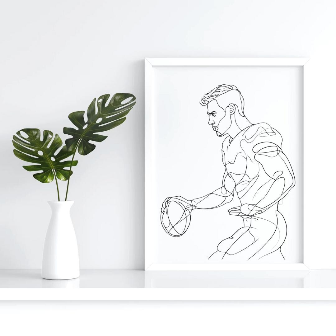 Football Line Work Digital Download - Etsy