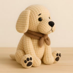 Labrador Puppy Crochet Pattern PDF – Amigurumi Dog Plush Tutorial With ...