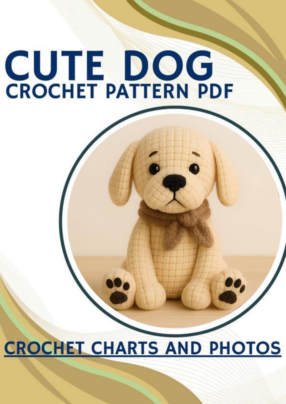 Labrador Puppy Crochet Pattern PDF – Amigurumi Dog Plush Tutorial With ...