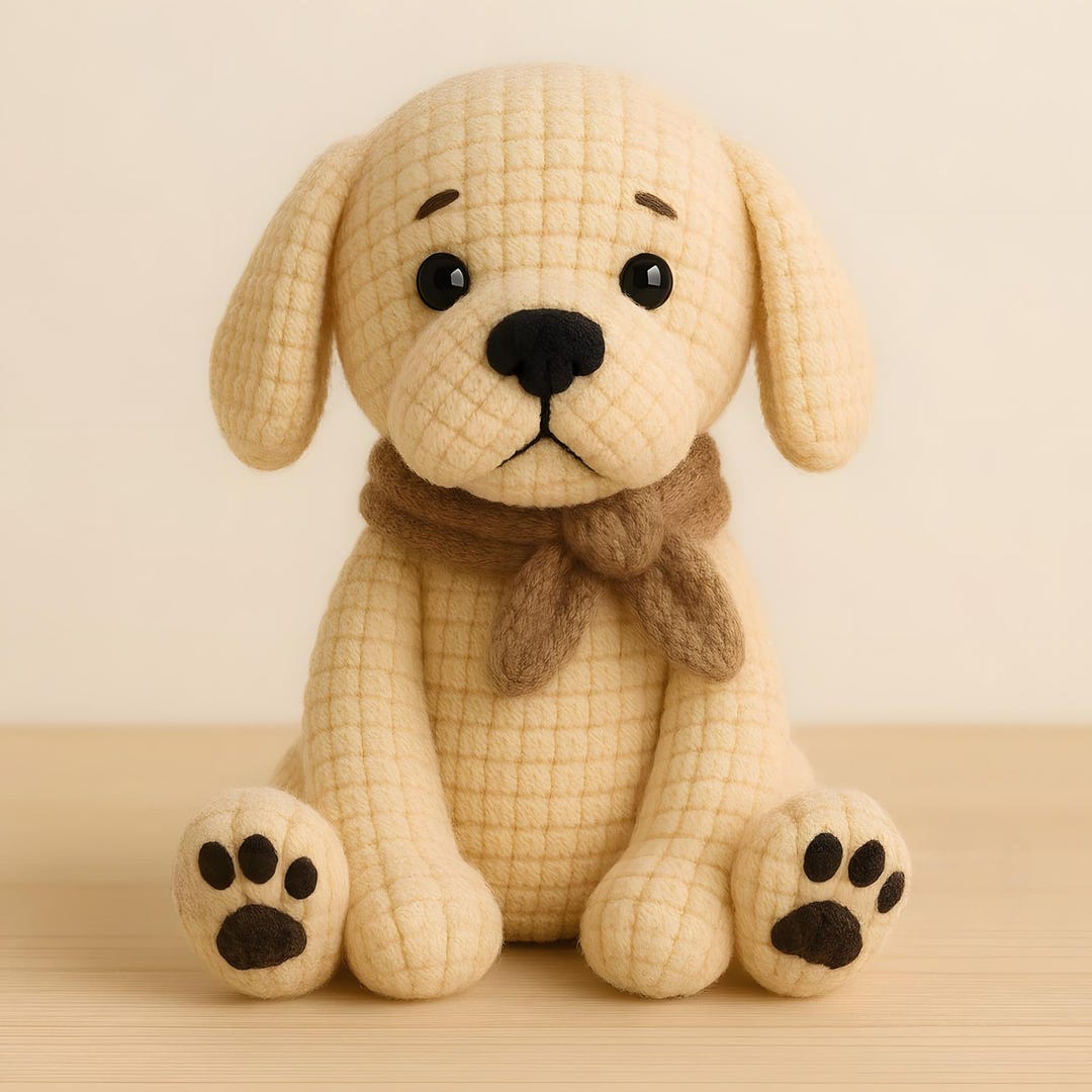 Labrador Puppy Crochet Pattern PDF – Amigurumi Dog Plush Tutorial With ...