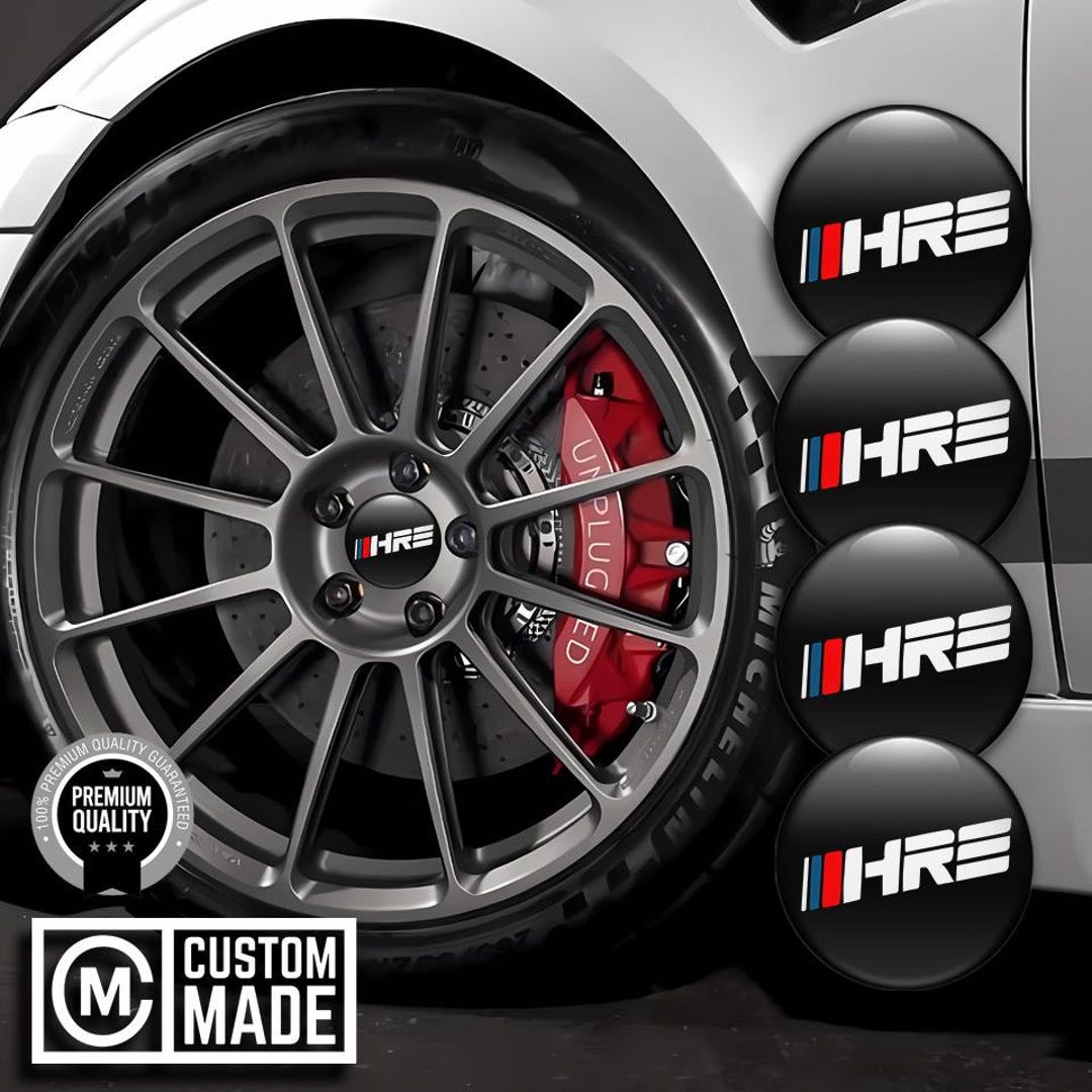 HRE Wheel Decals / HRE Rim Emblems Stickers / Center Hub Caps Sticker ...