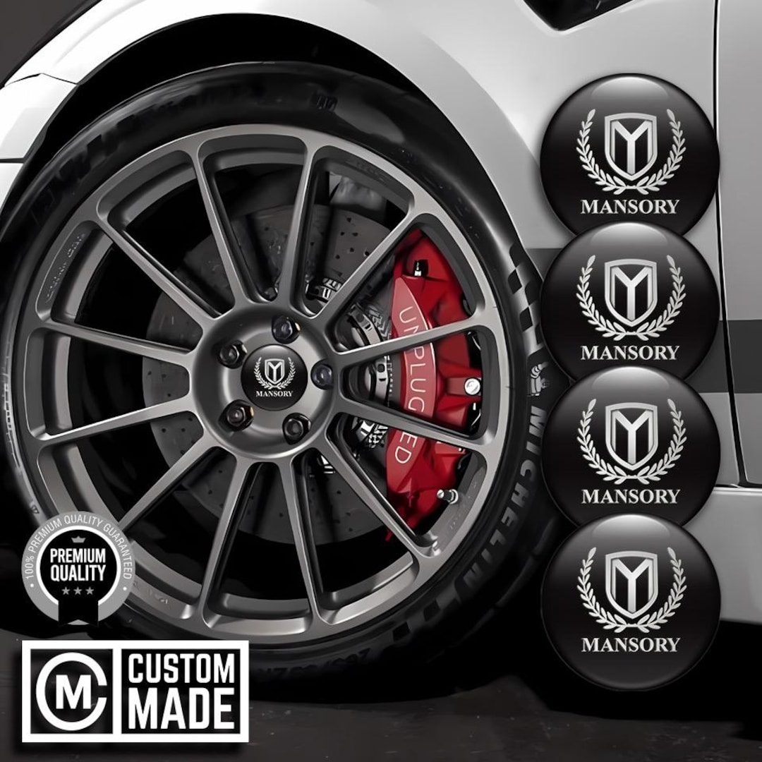 Set of 4 Mansory Wheel Decals/mansory Rim Emblems Stickers/center Hub ...
