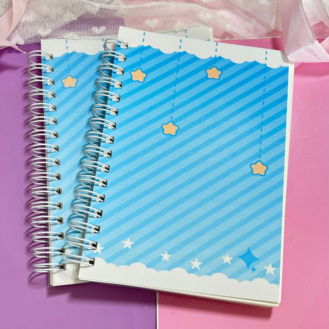 Blue Stars Small Reusable Sticker Book Sticker Album Adhesive Paper ...