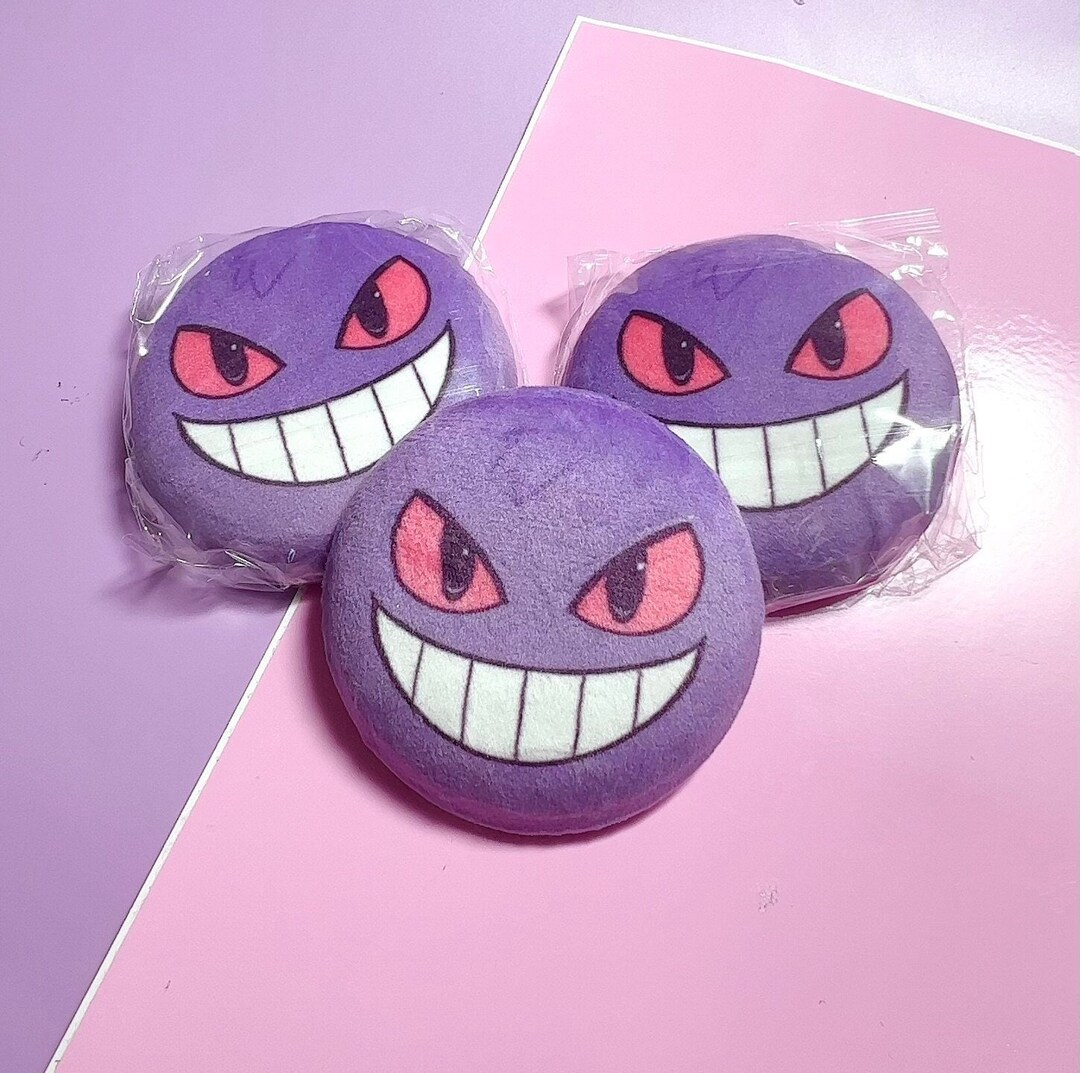 Round Ghost | Plush 3D Button | Squishy Badge | Safety Pin | Backpack ...