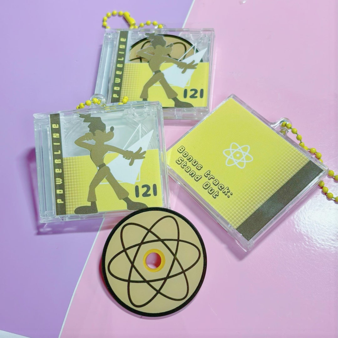 90’s Icon | CD Charm | Music Theme | Acrylic Disc | Openable Keychain ...
