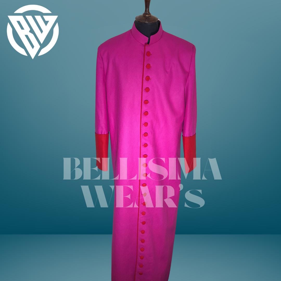 Premium Roman Cassock – Classic Priest Robe, Traditional Clergy ...