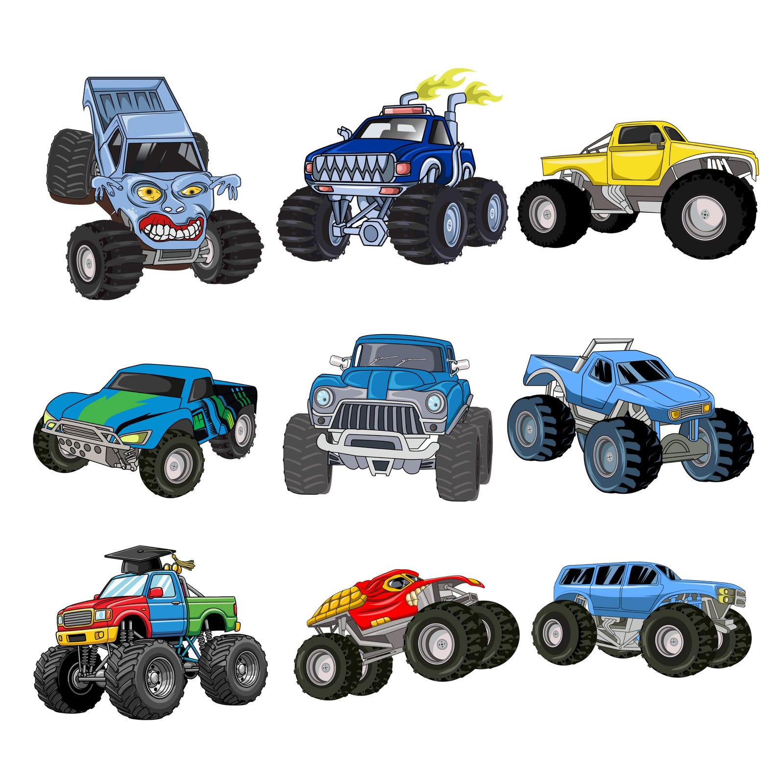 Monster Truck Png Bundle, Offroad Truck, Extreme Offroad Vehicle ...