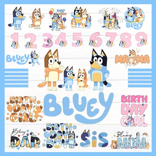 Bluey Wall Room - Etsy