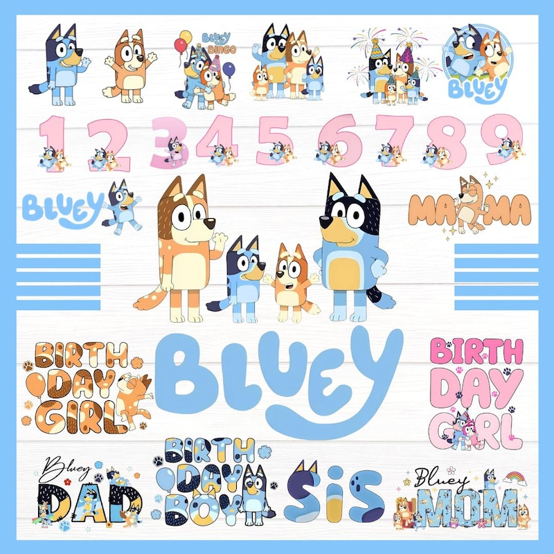 Bluey Wall Room - Etsy