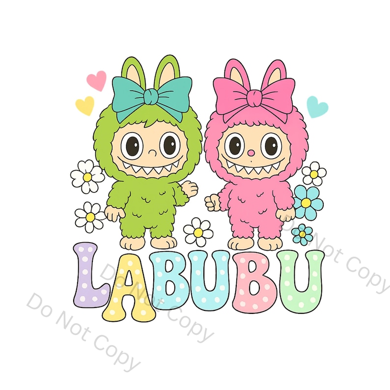 Labubu PNG Clipart Bundle, Labubu Png, Kawaii Monsters Cliparts, Labubu ...