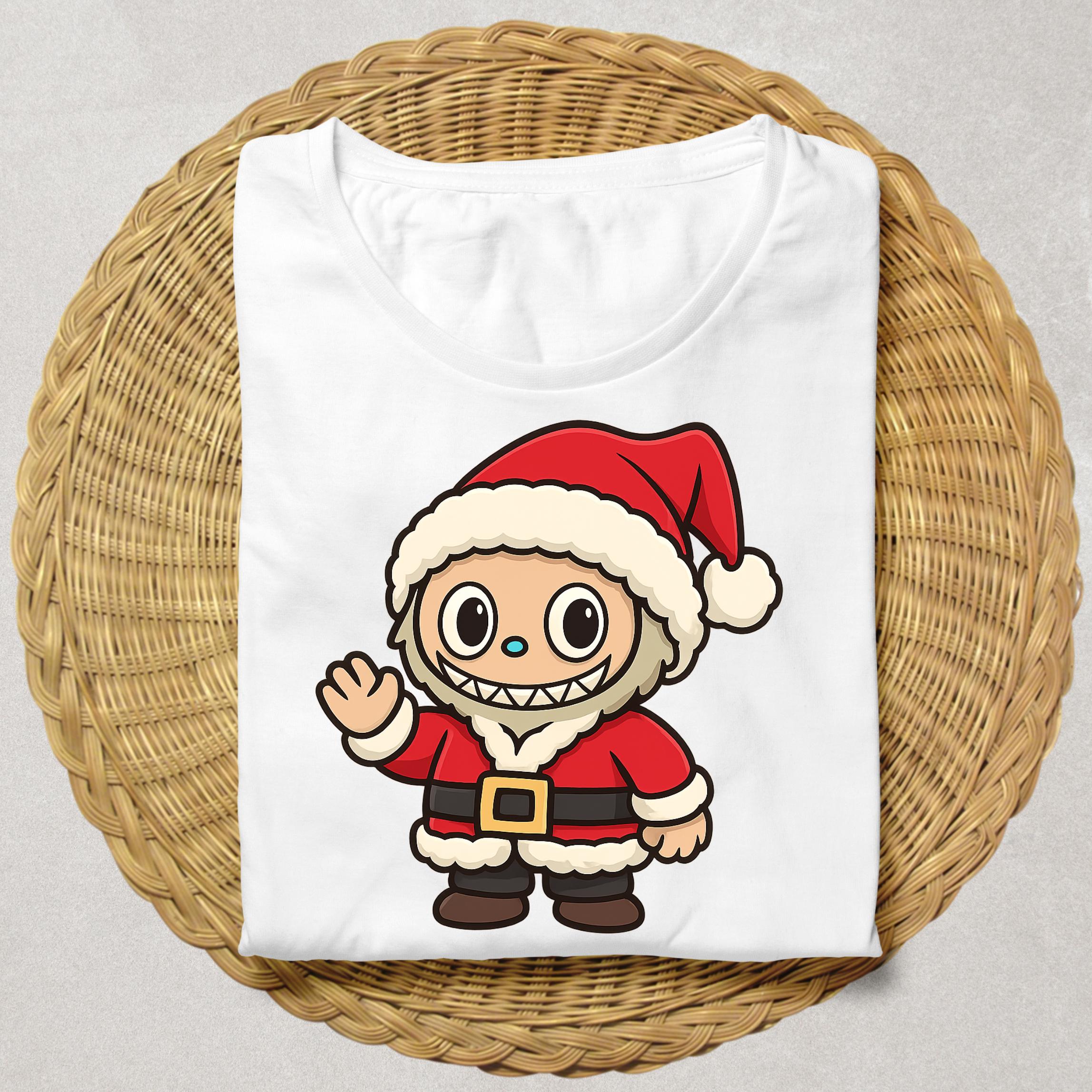 Labubu Santa PNG SVG Bundle | Christmas Kawaii Clipart & Chibi ...