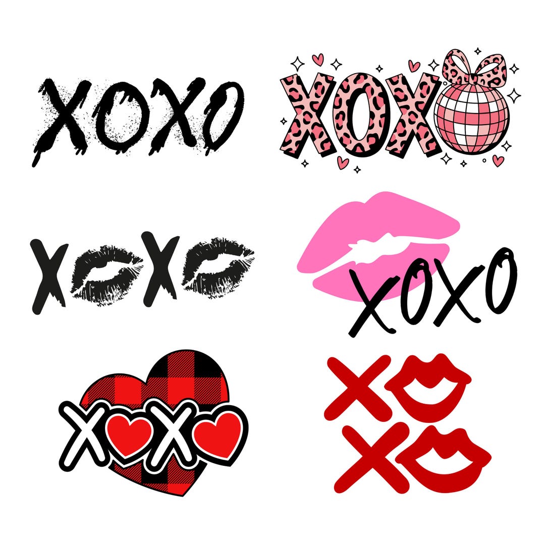 XOXO Trending Png Bundle, Preppy XOXO Valentine PNG, Lips Kiss Hoodie ...