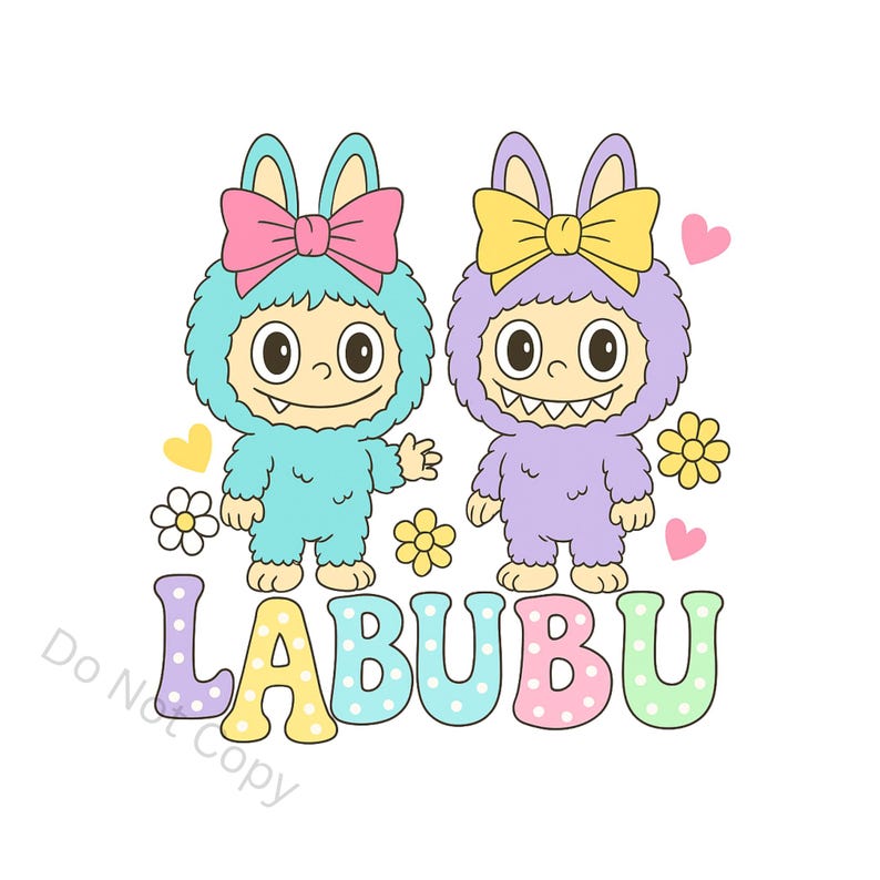 Labubu PNG Clipart Bundle, Labubu Png, Kawaii Monsters Cliparts, Labubu ...