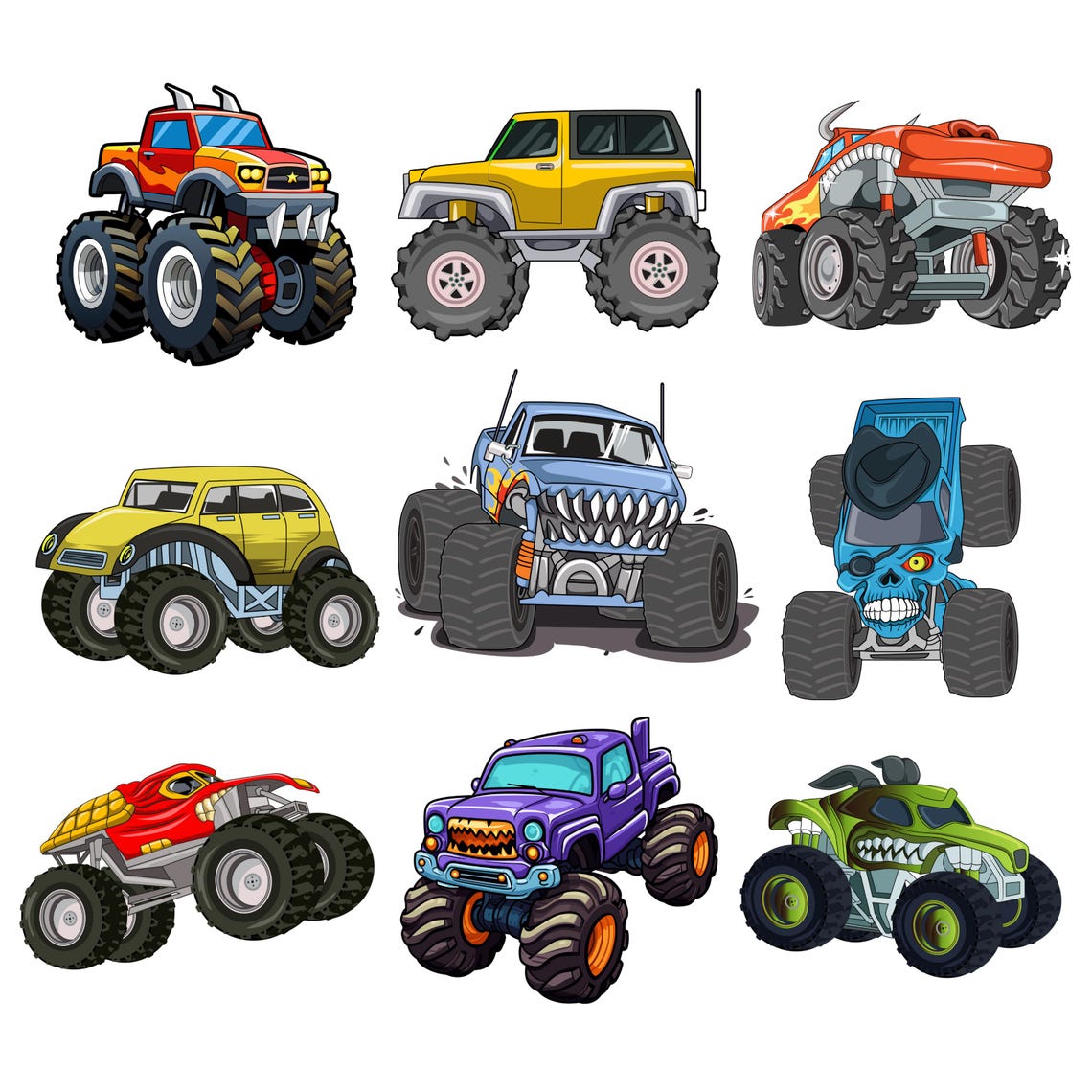 Monster Truck Png Bundle, Offroad Truck, Extreme Offroad Vehicle ...