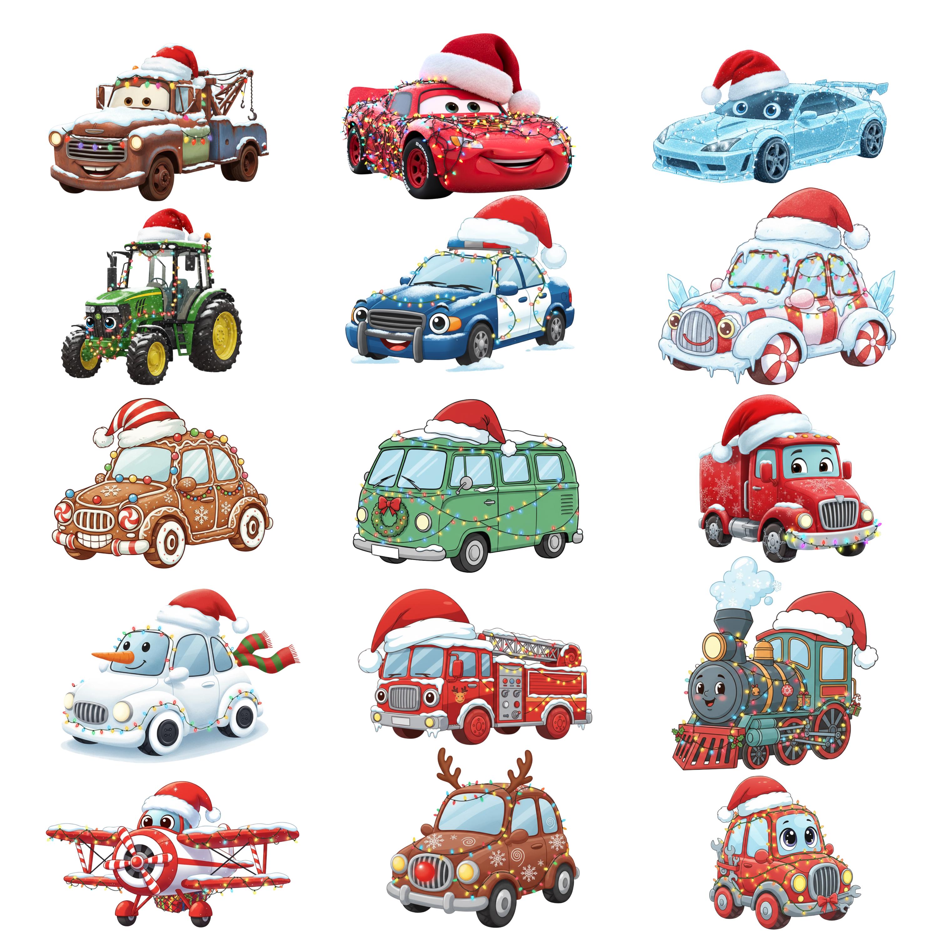 Christmas Car PNG Bundle, Holiday Vehicle Designs (digital Download) - Etsy