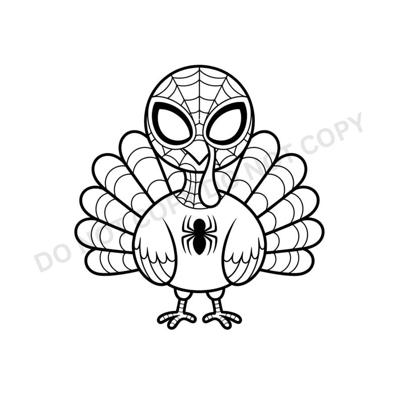 Superhero Turkey Disguise Coloring Pages, Thanksgiving Activity (PDF ...