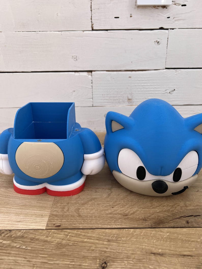3D Printed Sonic the Hedgehog MTG Deck Box, Commander Accessories - Etsy