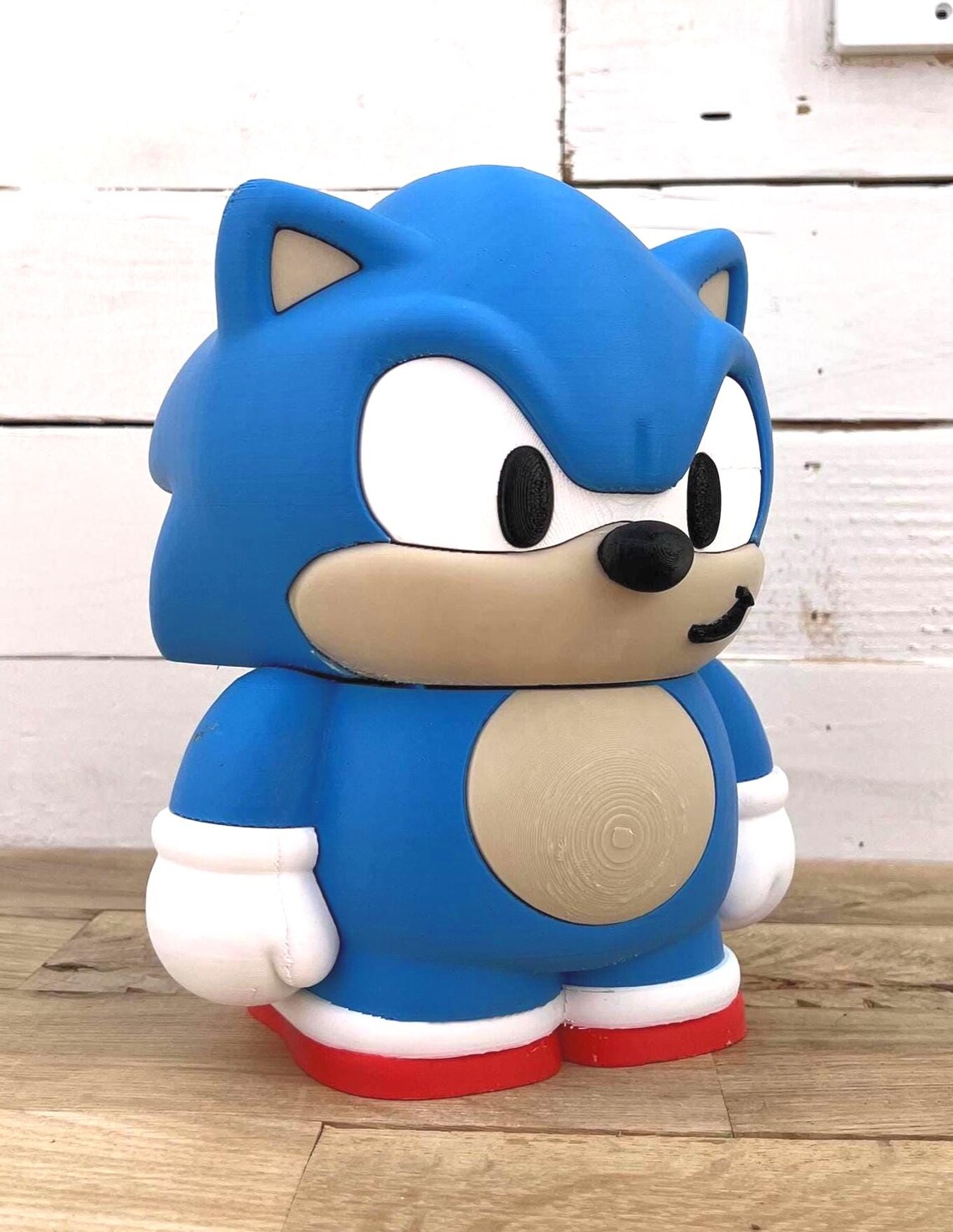 3D Printed Sonic the Hedgehog MTG Deck Box, Commander Accessories - Etsy