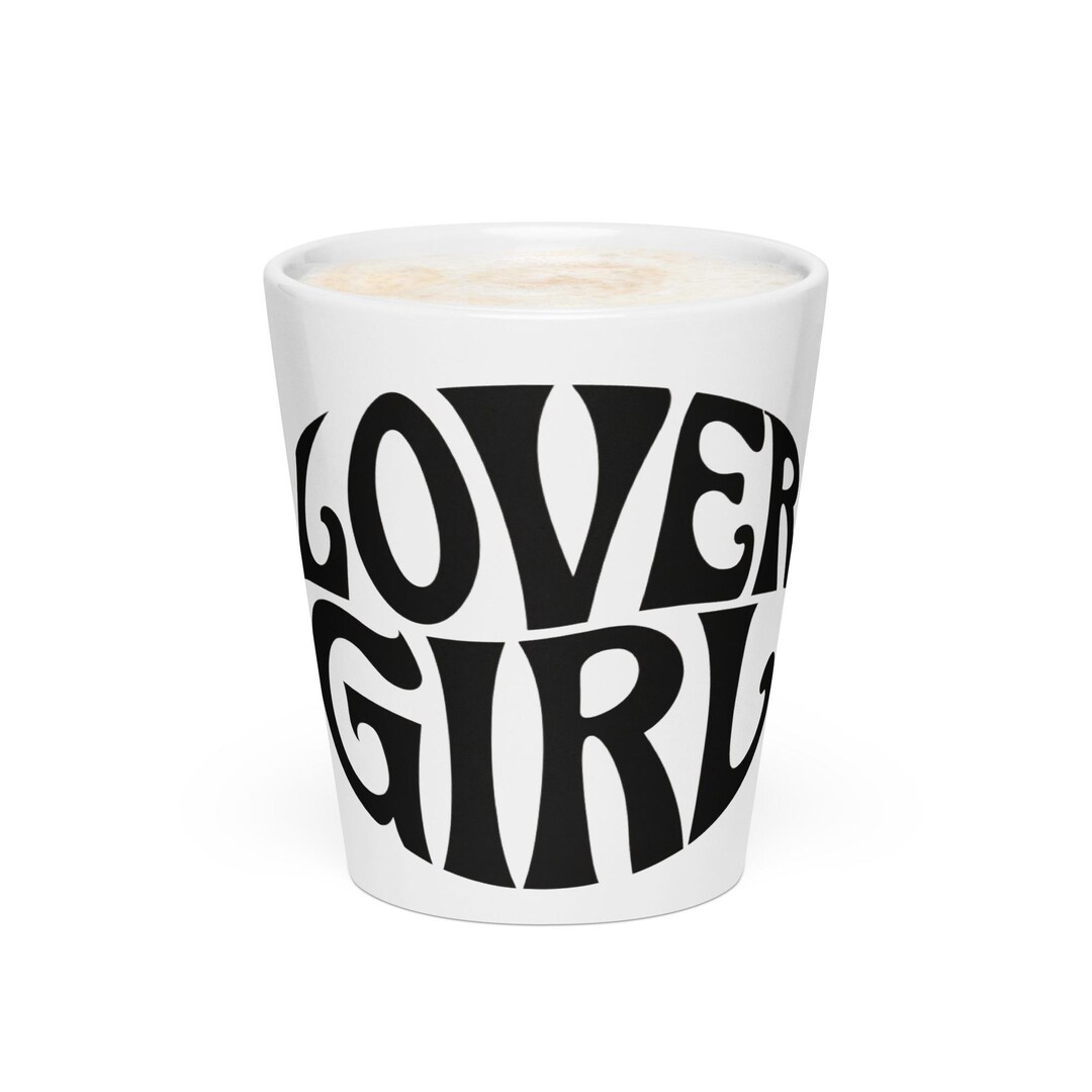 Lover Girl Mug - Retro Aesthetic Coffee Cup - Cute Y2K Pink Mug ...