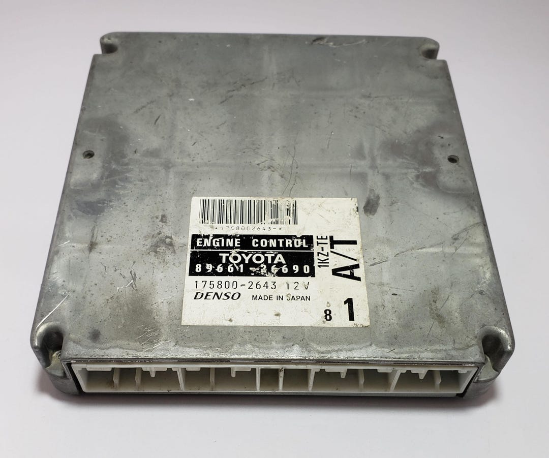 Toyota 89661-26690, 175800-26423 1KZ-TE A/T ECU ECM Engine Control Unit ...