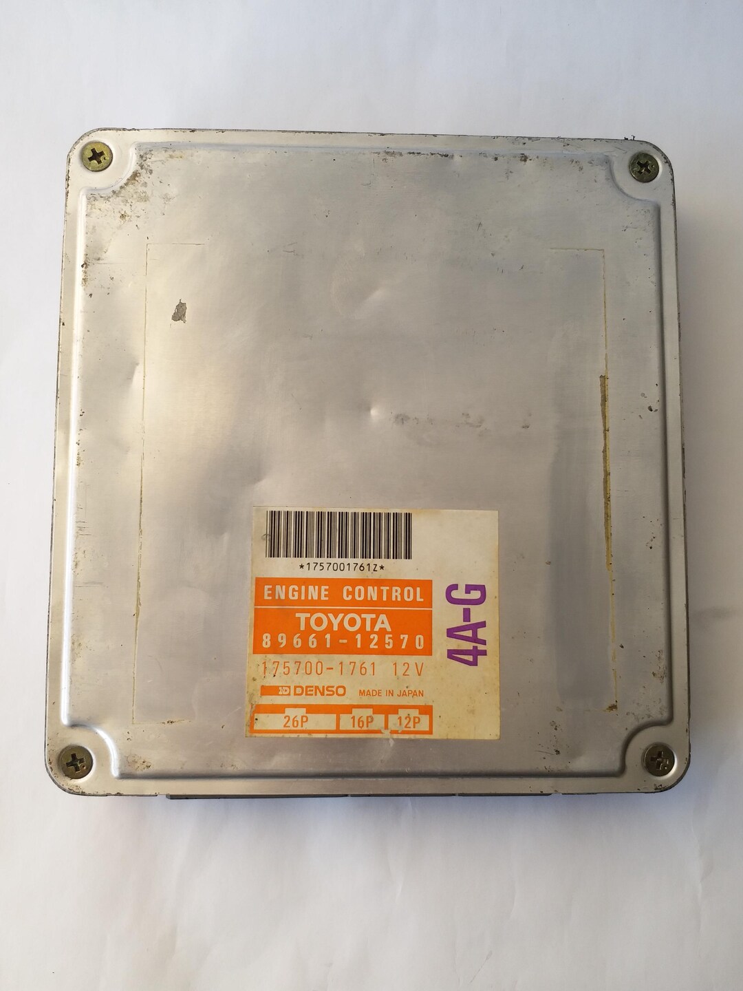 Toyota AE92 140HP 4A-GE Red Top ECU Engine Control Module 89661-12570 ...
